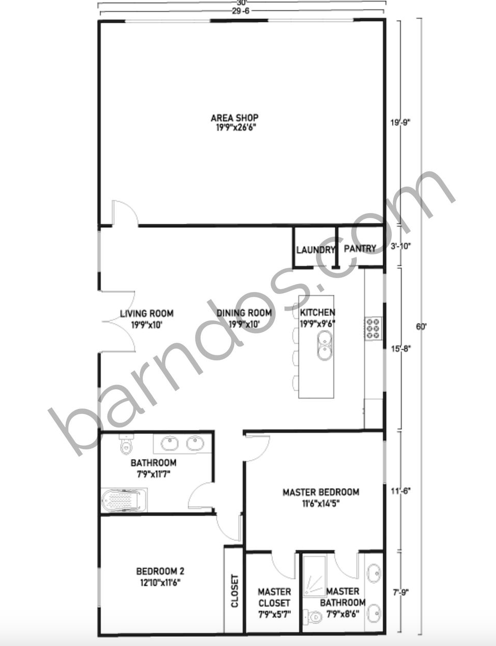 21 Impressive Barndominium Floor Plans That Have Shops: The Perfect ...