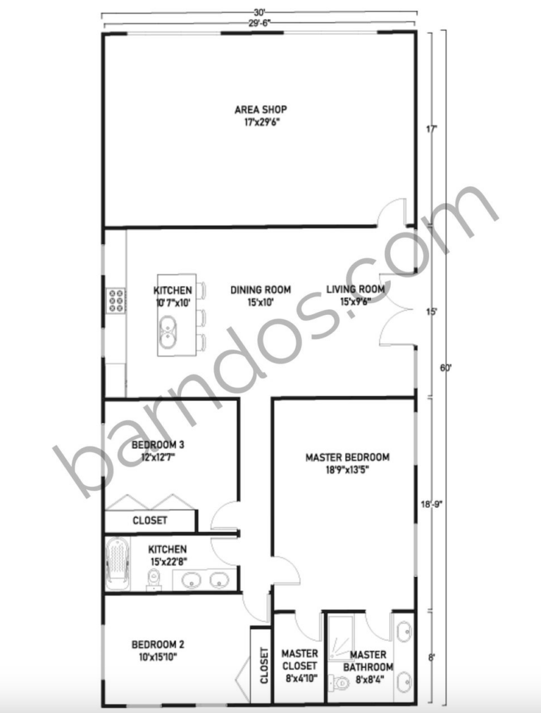21 Impressive Barndominium Floor Plans That Have Shops: The Perfect ...