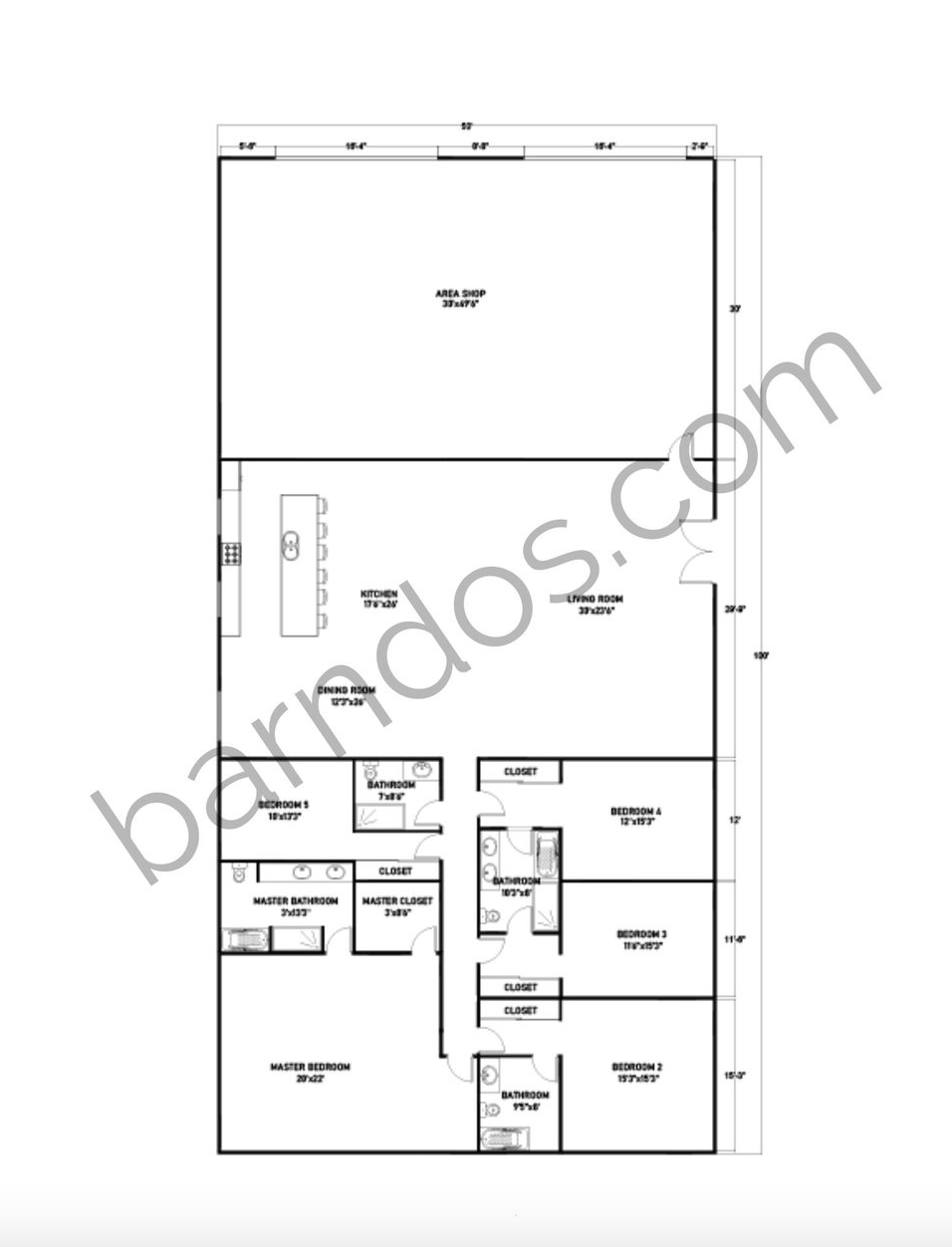 21 Impressive Barndominium Floor Plans That Have Shops: The Perfect ...