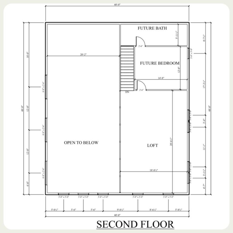 12 Incredible 40x50 Barndominium Floor Plans